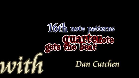 Counting 16th Notes In Actual Music Where The Quarter Note Gets The Beat Youtube