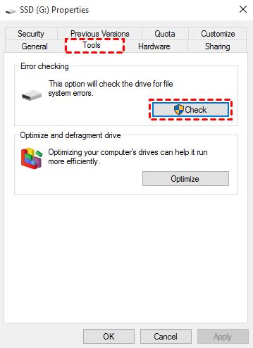 Disk Error Checking