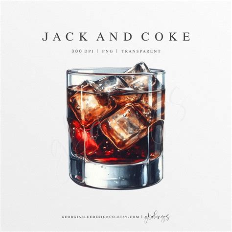 Jack And Coke Cocktail Art Coke Drink