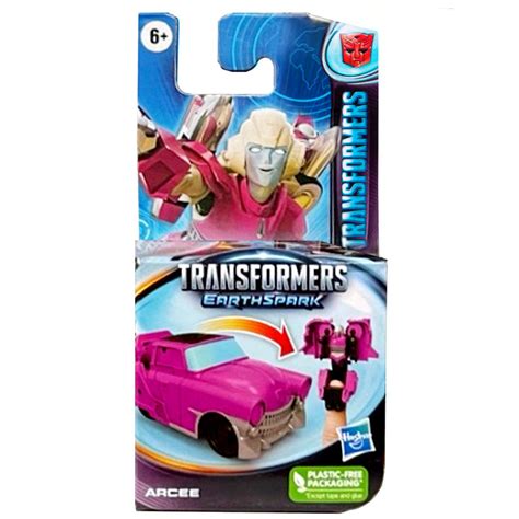 Transformers Earthspark Arcee Tacticon Mini Pink Classic Car Robot Toy Collecticon Toys