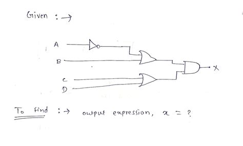 Answered 6 Determine Output Expression And Truth Table For The