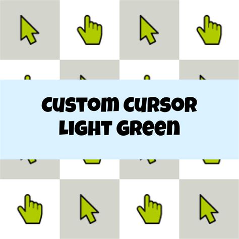 Cute Cursor Custom Cursor Light Green Cursor Space