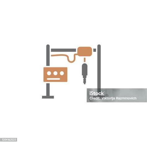 그래픽 및 웹 디자인에 대한 배경에 로봇 제조 관련 아이콘 웹 또는 모바일 앱에 대한 창조적 인 일러스트 개념 기호입니다 개발에 대한 스톡 벡터 아트 및 기타 이미지