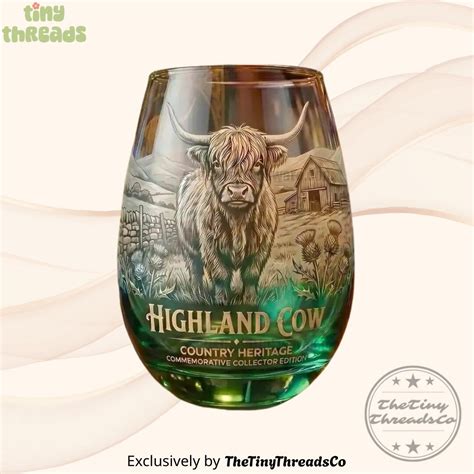 The Highland Cow Legacy Heritage Collecton Glass 2026 Style 1