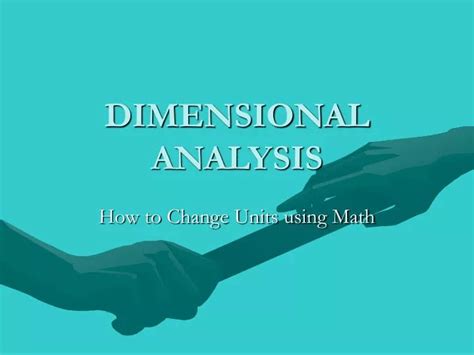 Ppt Dimensional Analysis Powerpoint Presentation Free Download Id 4175540
