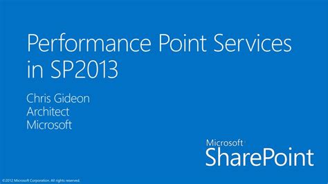 Ppt Performance Point Services In Sp2013 Powerpoint Presentation Free Download Id1412832