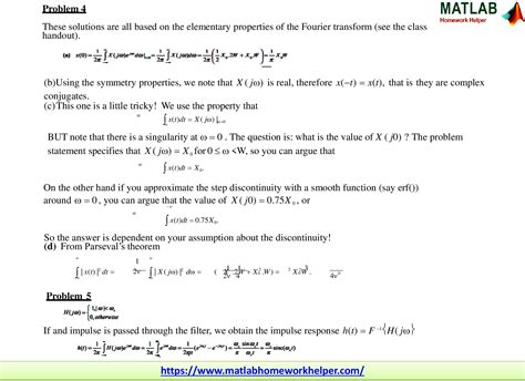 Signal Processing Homework Help Umatlabhwkhelper