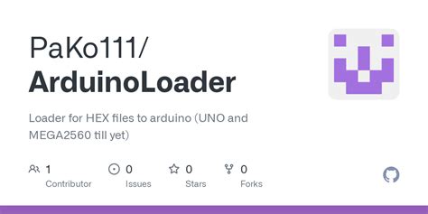 Github Pako111arduinoloader Loader For Hex Files To Arduino Uno And Mega2560 Till Yet