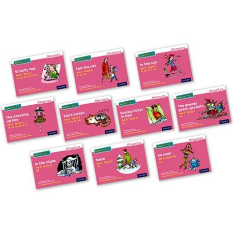 Read Write Inc Phonics Set 3 Pink Story Books Colour Pack Of 10 Con