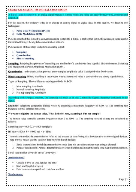 analog to digital conversion pdf