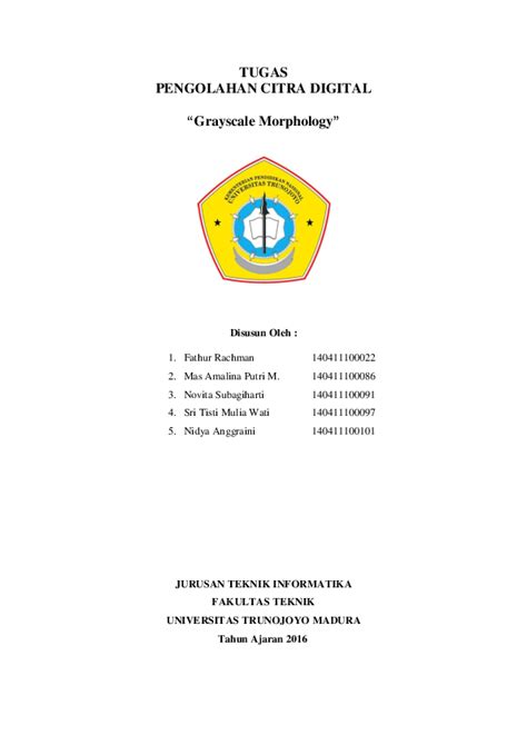 Pdf Grayscale Morphology Dilatasi Dan Erosi Dengan Matlab