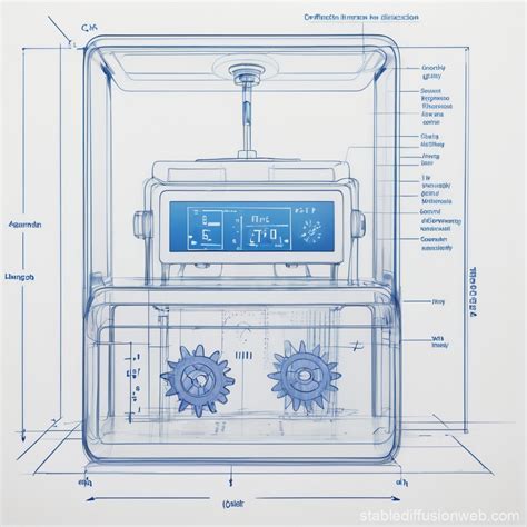 Display Interface Sketch With Intensity And Measurements Stable Diffusion Online