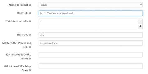Configure Saml Sso With Red Hat Keycloak Lacework Documentation