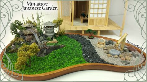 Miniature Japanese Inspired Garden W Working Lantern Tutorial 日本庭園 室内装飾 装飾のアイデア