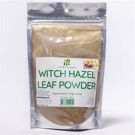 Witch Hazel Leaf Powder Herb To Body