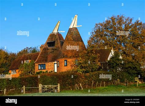 England Kent Converted Oast Houses Aka Oasts Near Tunbridge Wells