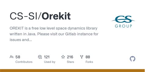 Github Cs Siorekit Orekit Is A Free Low Level Space Dynamics Library Written In Java Please