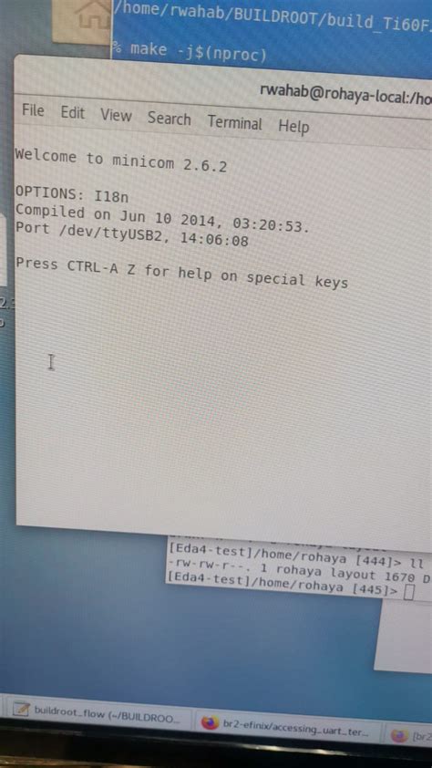 No Linux Is Loaded After Running Command Minicom D Devttyusb2 In