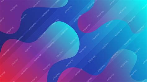 Premium Vector Abstract Gradient Fluid Background In Blue And Red Color Vector Illustration