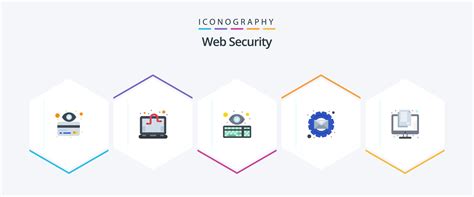 Web Security 25 Flat Icon Pack Including Classified Optimization