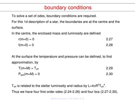 Ppt 2 Equations Of Stellar Structure Powerpoint Presentation Free