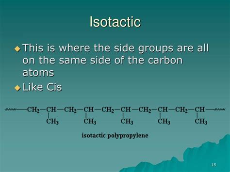 Polymer Isotactic Syndioactic Atactic