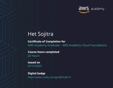 Het Sojitra On Linkedin Cloud Aws Amazon Cloudfoundations Beginner Learning Awsacademy