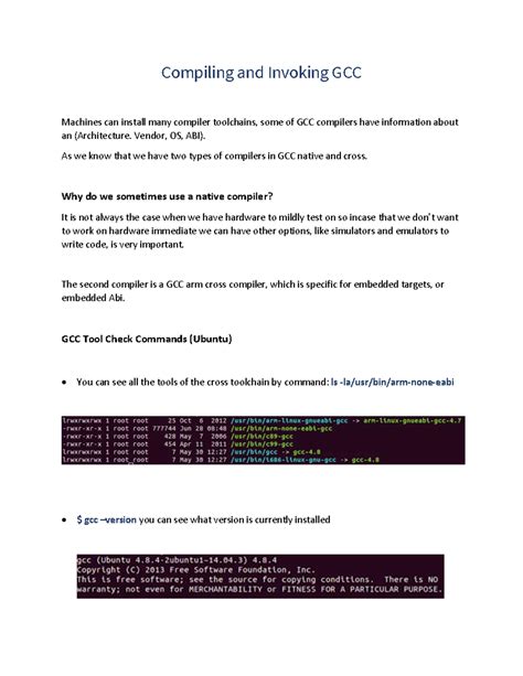 2 Compiling And Invoking Gcc Compiling And Invoking Gcc Machines Can
