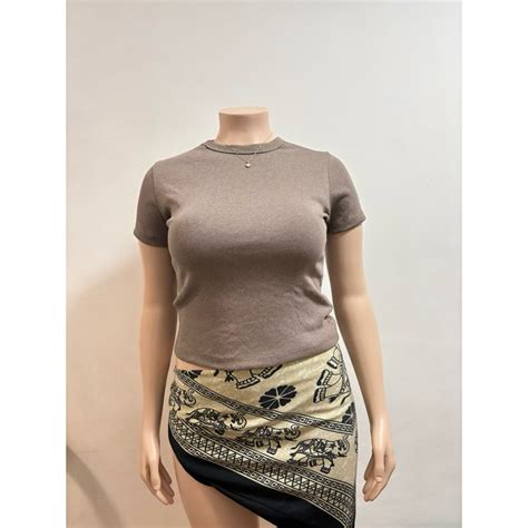 Plus Size Crew Neck Knitted Top Wear Me Ph Shopee Philippines