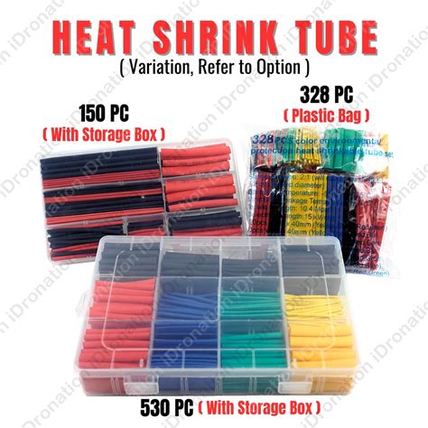 530pcs Heat Shrink Tube Shrinking Assorted Polyolefin Insulation Tubing Wrap Sleeve Wire Cable