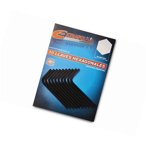 Llave Hexagonal Milimetros X 10 Unidades 10mm Herranet