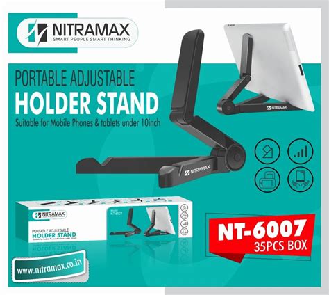 Nitramax Nt 6007 Tab Mobile And Laptop Stand At ₹ 90piece Mobile