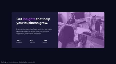 frontend mentor stats preview card component main using html css