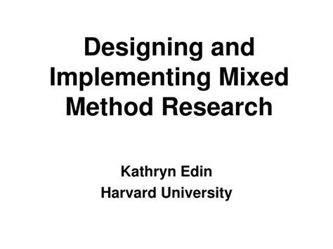 Ppt Designing And Implementing Mixed Method Research Powerpoint Presentation Id 4792361