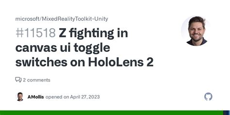 Z Fighting In Canvas Ui Toggle Switches On Hololens 2 · Issue 11518