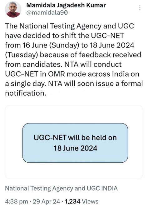 UGC NET Exam Date 2024 Out Subject Wise Exam Schedule Mode Timing For Phase 1 2