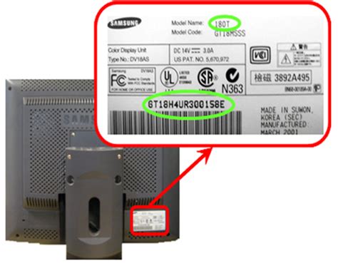 How To Find The Model Serial Number On Monitor Samsung Support