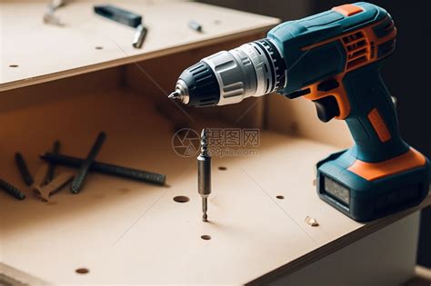 用电动螺丝刀安装家具高清图片下载 正版图片600180514 摄图网