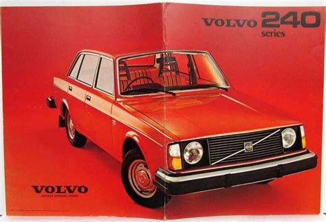1974 Volvo 240 Series Sales Brochure Uk Market