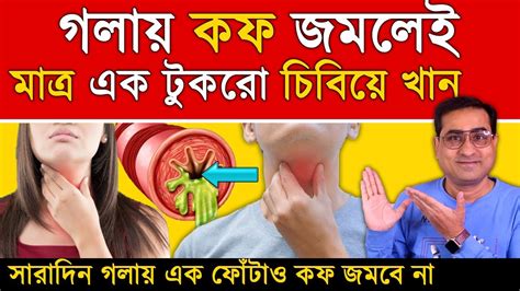 মাত্র ১ টুকরো চিবিয়ে খান গলায় কফ আর জমবে না কি খেলে গলা পরিষ্কার হয় How To Clear Throat