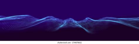 미래 물결 추상 기술 배경 빅 스톡 일러스트 2109209327 Shutterstock