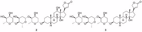 Chemical Structures Of Digoxin 2 And Digitoxin 3 Download
