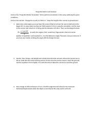The Projectile Motion Lab Handout Docx Projectile Motion Lab Handout Click On The Projectile