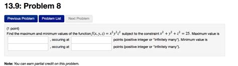 Solved Problem Previous Problem Problem List Next Chegg