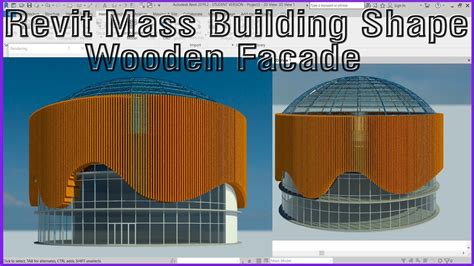 Revit Circular Buildingwooden Facade Design Tutorials Youtube