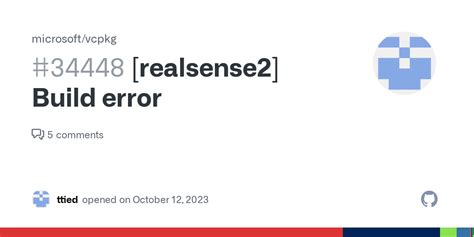 Realsense2 Build Error Issue 34448 Microsoft Vcpkg GitHub