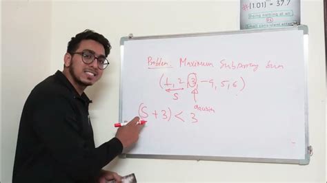 Coding Interview Questions Kadanes Algo Maximum Subarray Sum Youtube