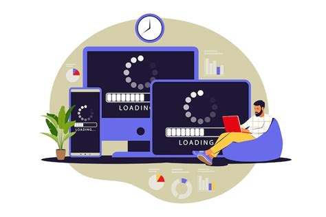 Premium Vector Update Concept Programmer Upgrading Operation System