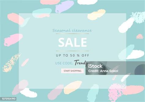 유행 판매 배너 디자인 브러쉬 손으로 그려진된 예술 텍스처 세일에 대한 스톡 벡터 아트 및 기타 이미지 세일 0명 계절