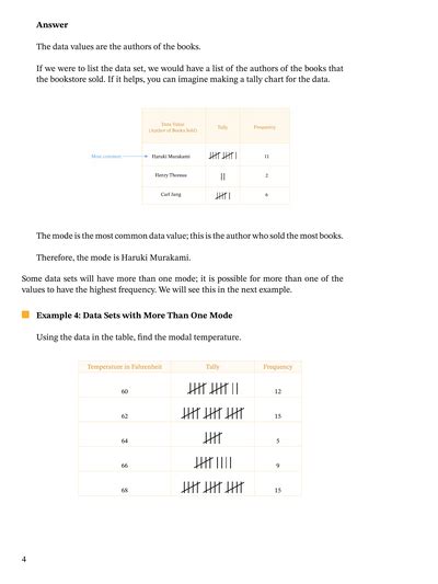 Lesson The Mode Of A Data Set Nagwa